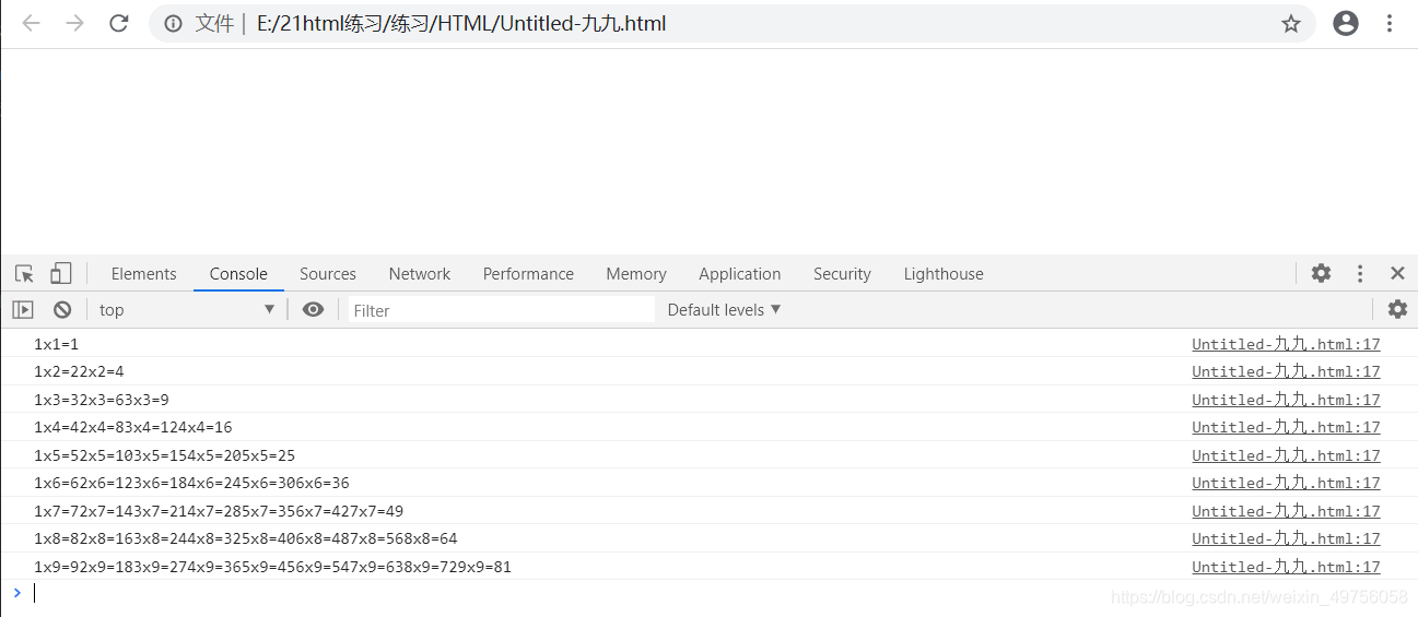 Javascript实现九九乘法表与css样式美化教程 Csdn博客 