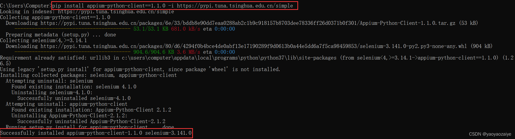 appium-python-client和selenium从最新版本4.1.0降级到旧版本_降低selenium版本-CSDN博客
