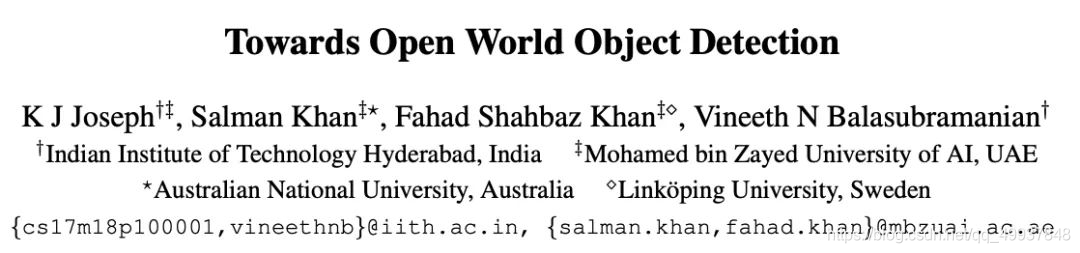 论文阅读||ORE：Towards Open World Object Detection-CSDN博客