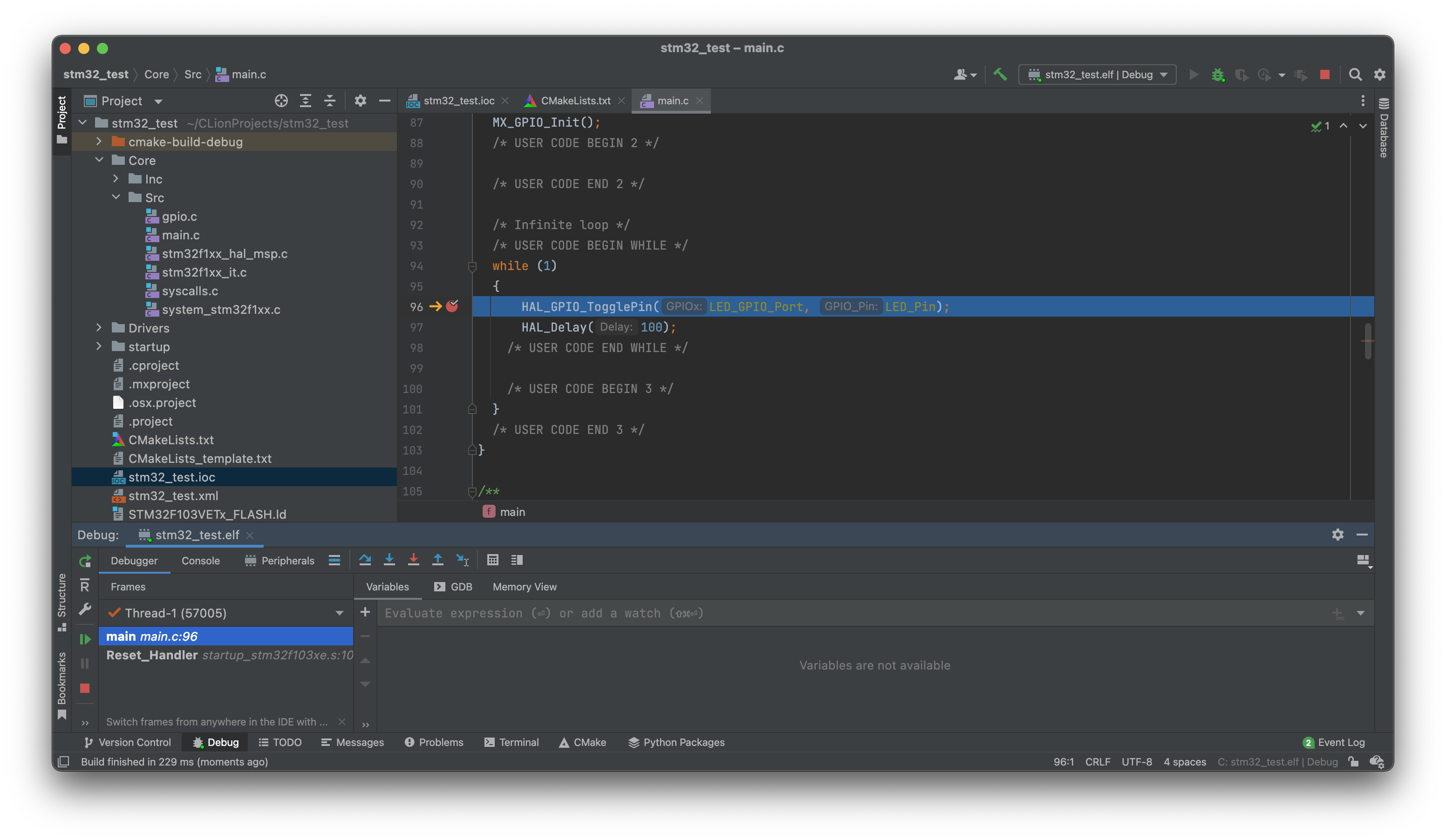 CLion配置STM32开发环境（JLink GDB Server）_clion jlink-CSDN博客