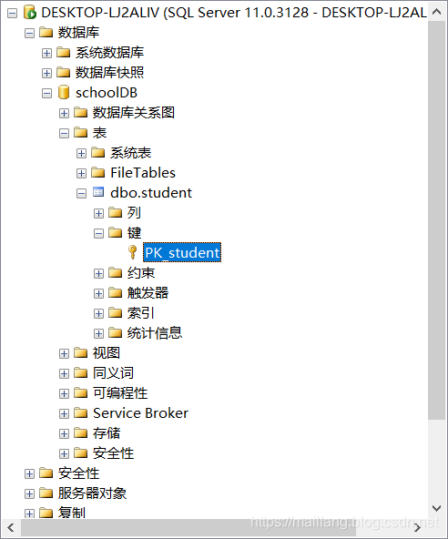 Sqlserver 2012 主键约束(定义主键、删除主键)sqlserver Sql判断表是否有主键如何添加主键和移除主键 Csdn博客