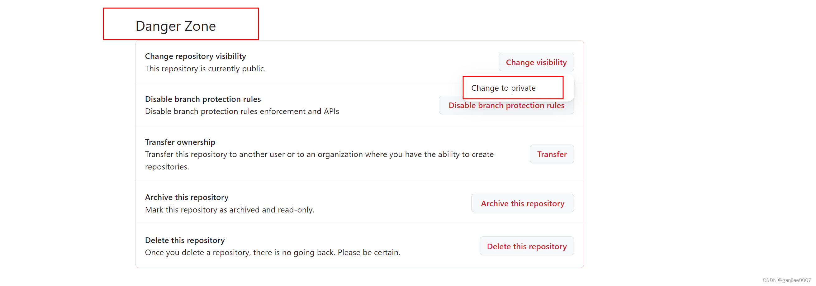 【github】github设置项目为私有_github设置private-CSDN博客