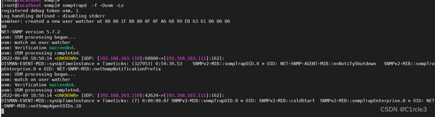 Centos7 SNMP V3 Trap配置_snmpv3 trap-CSDN博客