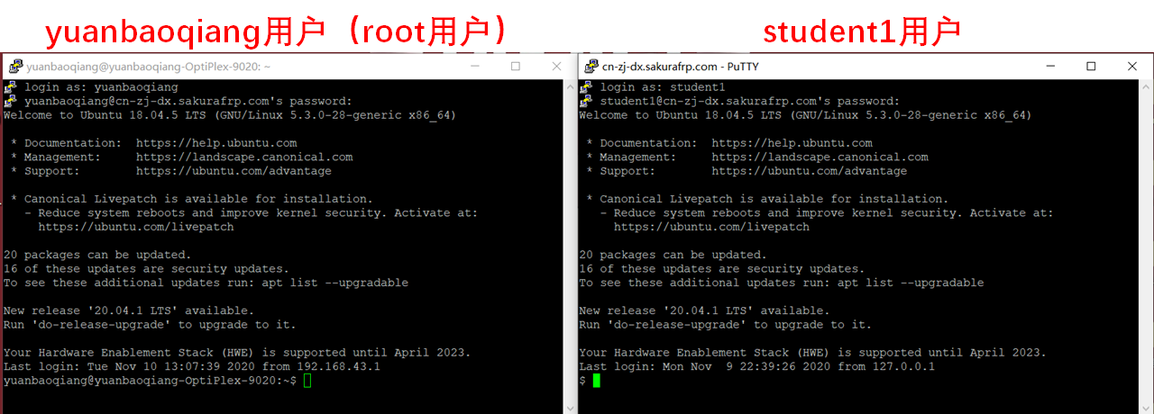 【反向代理】-Ubuntu服务器实现多用户SSH登陆及Sakura Frp内网穿透_樱花访问密钥是什么-CSDN博客