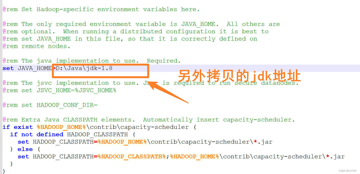 Error: JAVA_HOME is incorrectly set. Please update D:\__easyHelper__\hadoop-2.10.1\hadoop-2.1 ...