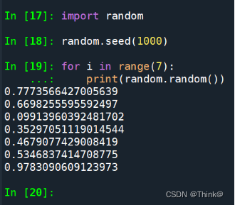 （Python 3）Random seed 随机种子_python random.seed-CSDN博客