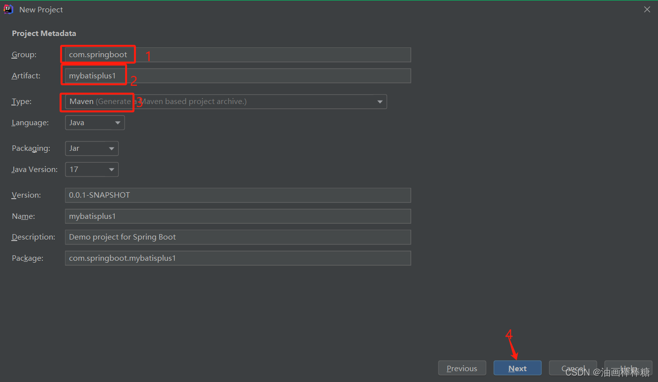 创建Springboot工程，使用MybatisPlus启动程序_springboot+mybatis plus项目搭建-CSDN博客