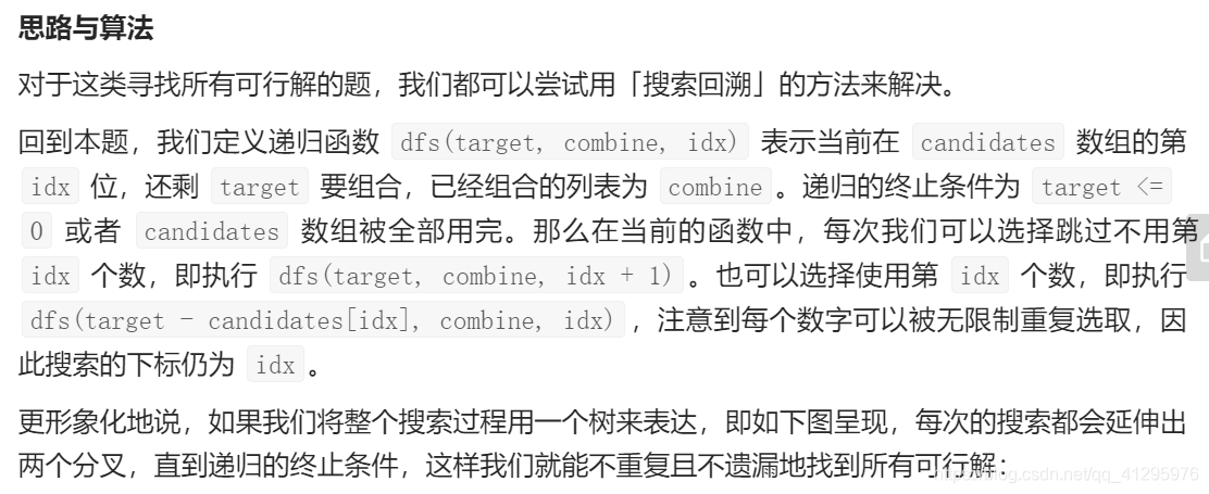 leetcode39：组合总和-CSDN博客