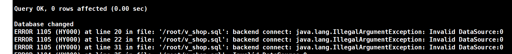 mycat报错 ERROR 1184 (HY000): Invalid DataSource:0解决方法-CSDN博客