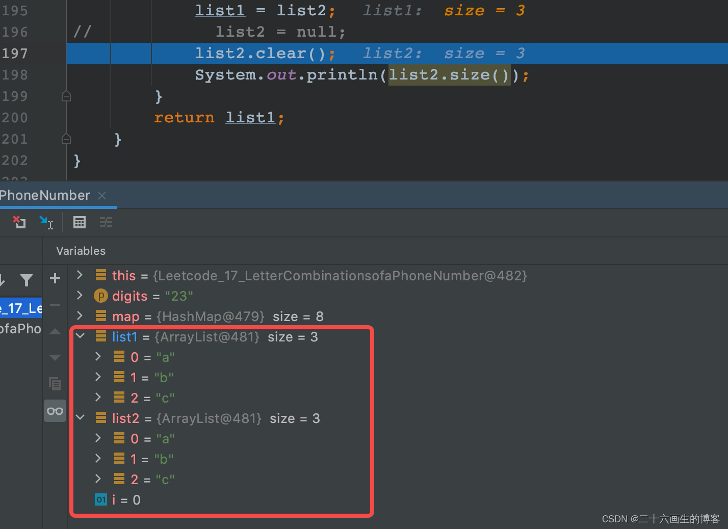 Java list1=list2；list2=null ? list1=list2；list2.clear()?-CSDN博客