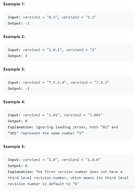 leetcode----165. Compare Version Numbers-CSDN博客
