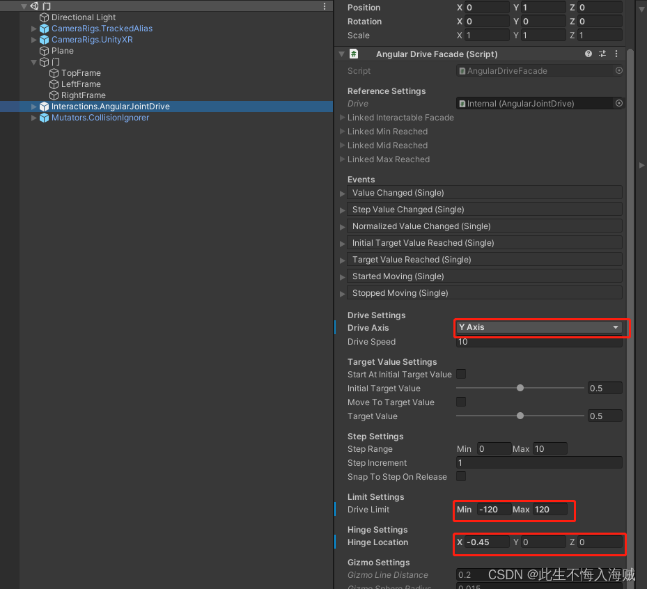 【Unity VR开发】结合VRTK4.0：创建一个门_unityvrtk开门-CSDN博客