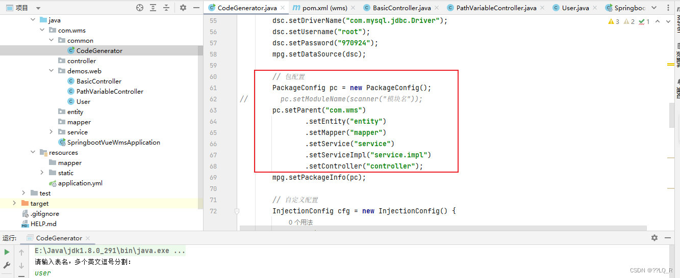 MyBatisPlus代码生成器CodeGenerator没有生成文件，本文详细为你解决？_java代码生成器生成目录没有代码与mappers-CSDN博客