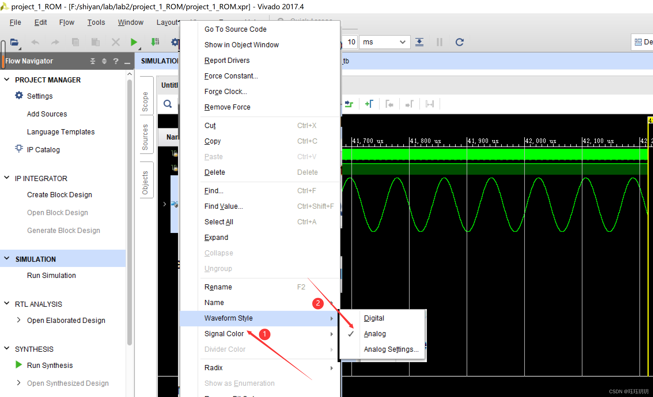 FPGA学习笔记(三):ROM IP核的使用_rom ip核里的coe地址怎么算 verilog-CSDN博客