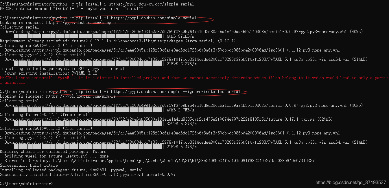 ERROR: Cannot uninstall 'PyYAML'. It is a distutils installed project and thus we cannot ...