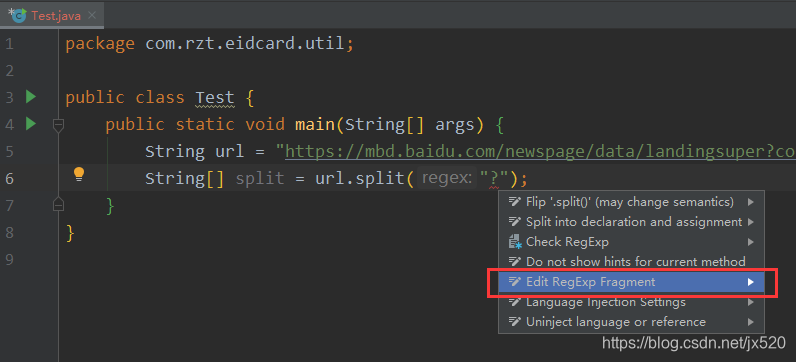 IntelliJ IDEA 正则 Regexp 辅助功能_idea regex-CSDN博客