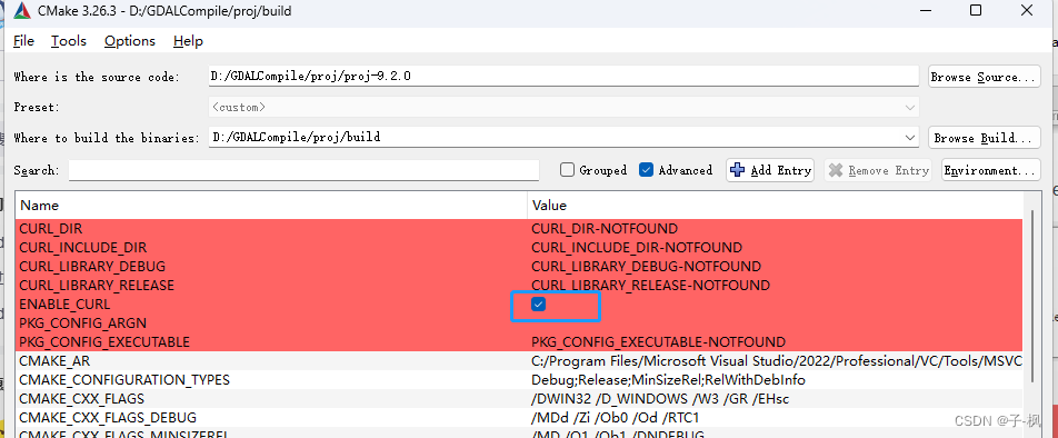 Win11下基于cmake-3.26.3 完美编译 proj-9.2.0 源码_proj9需要tiff-CSDN博客