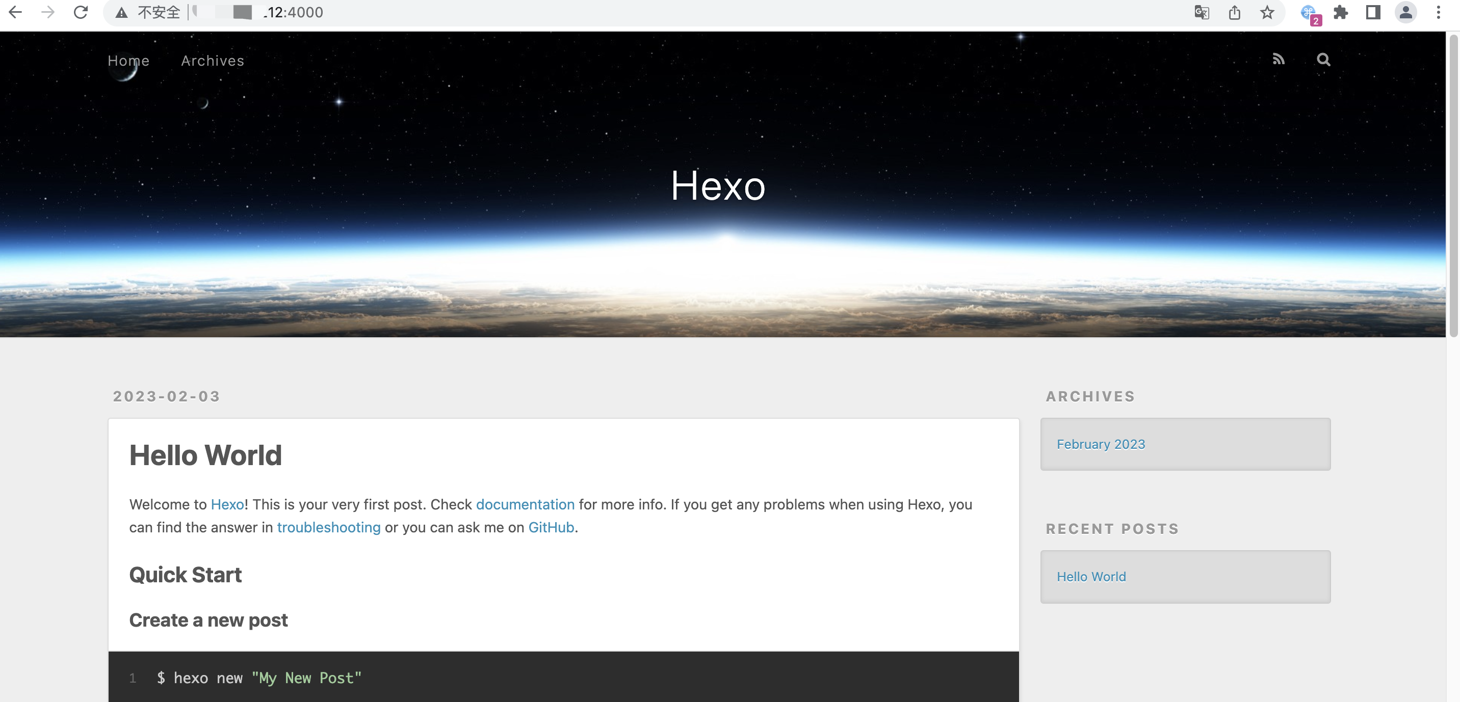 docker+hexo快速搭建博客网站_hexo docker-CSDN博客