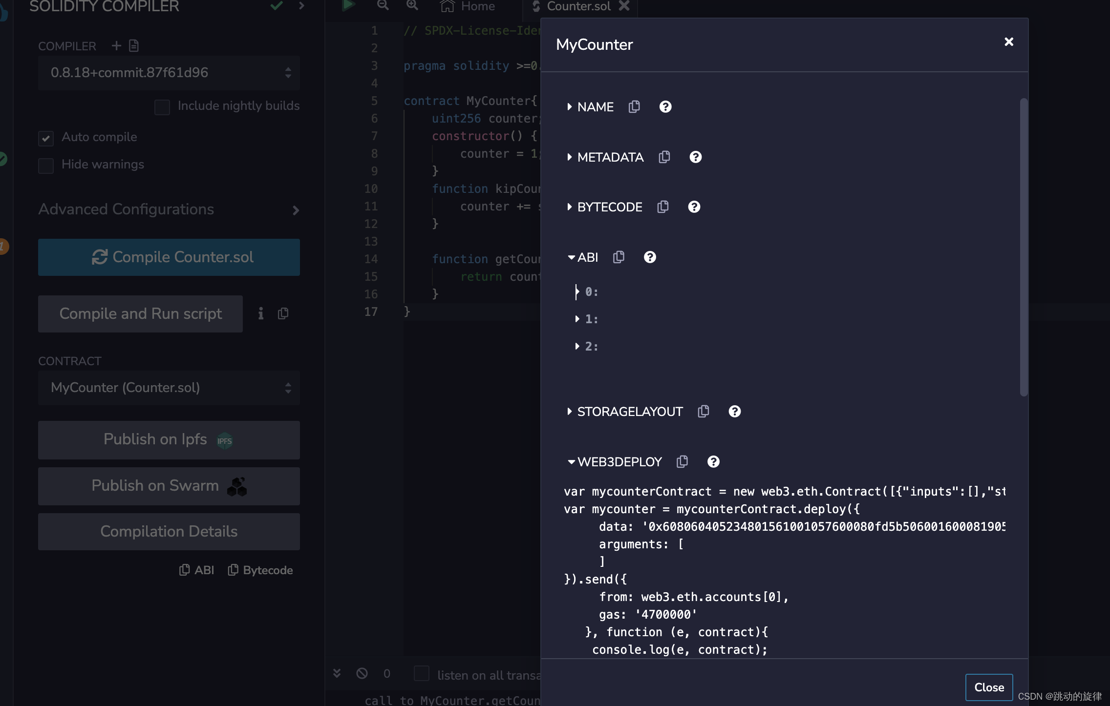 3:以太坊Dapp之使用web3js调用智能合约_dapp web3js 智能合约 demo-CSDN博客