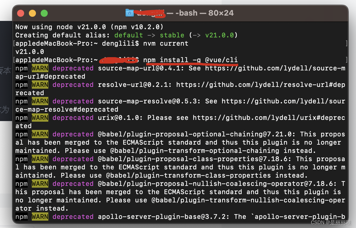 解决在Mac下使用npm报错:Error: EACCES_mac zsh npm -v 报错-CSDN博客