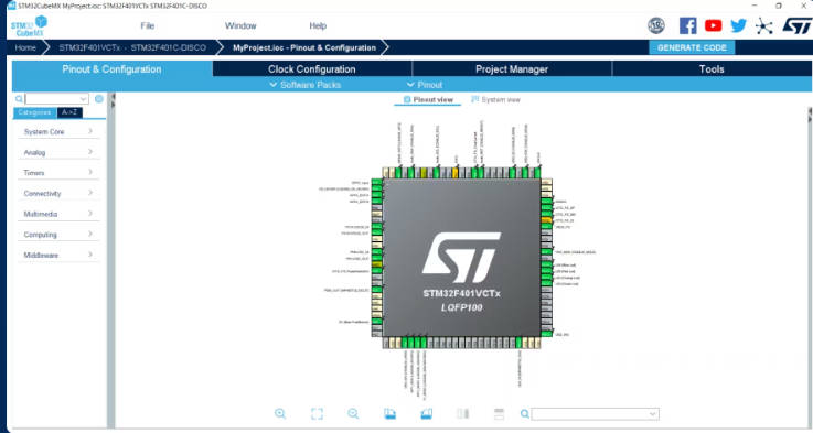 雅特力AT32A403开发板评测 03 官方图形化配置工具Work Bench使用_at32 workbench-CSDN博客