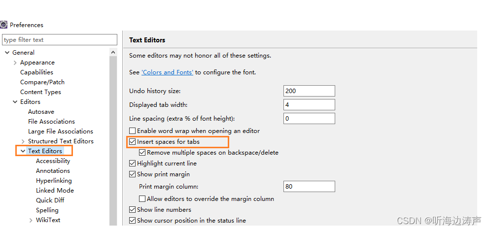 eclipse中将一个Java文件中的tab转换为空格_eclipse tab转空格-CSDN博客