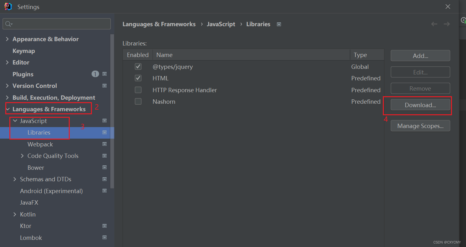 IDEA引入jquery文件后，使用$的时候还是会发出警告问题解决_jquery_CXYCMY-魔乐社区
