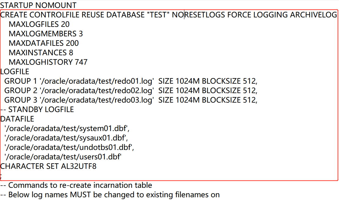 Oracle重建控制文件-CSDN博客