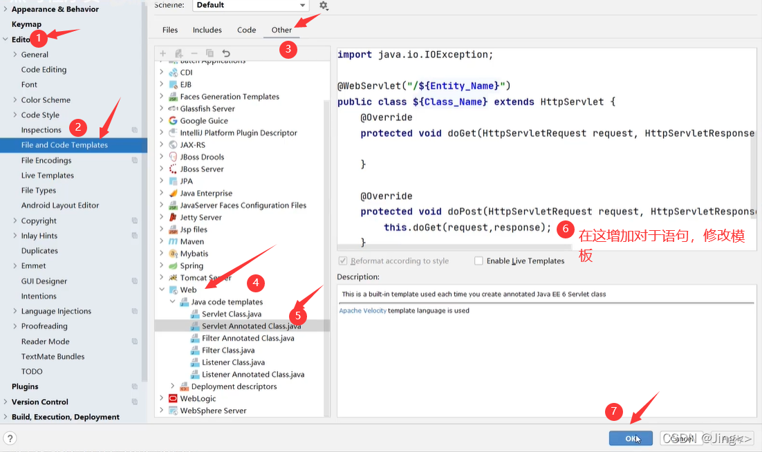 servlet中urlPattern配置 ，使用xml来配置servlet路径，使用idea模板来创建servlet_idea url-pattern 作用-CSDN博客