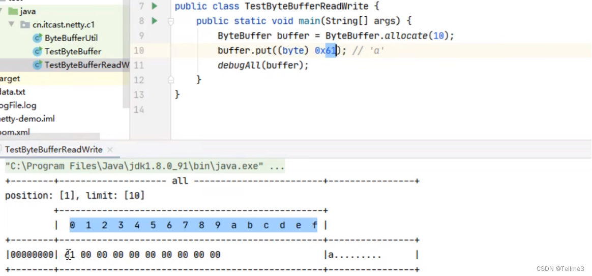 7、ByteBuffer（方法演示1（切换读写模式，读写））_bytebuffer切换读模式了,怎么切换写模式-CSDN博客