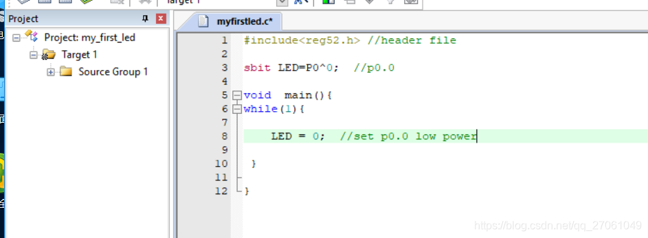 keil 使用教程 编写第一个led灯程序_点亮一个led灯程序keil5-CSDN博客