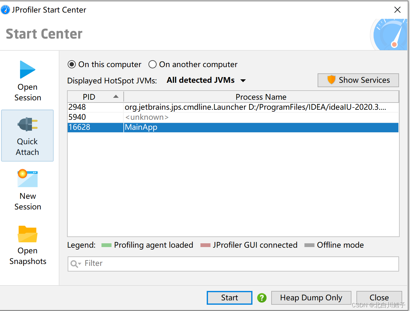 JProfiler的使用_idea jprofiler使用-CSDN博客