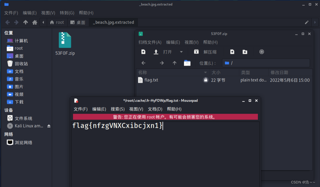 中职网络安全—隐藏信息探索_kali strings-CSDN博客