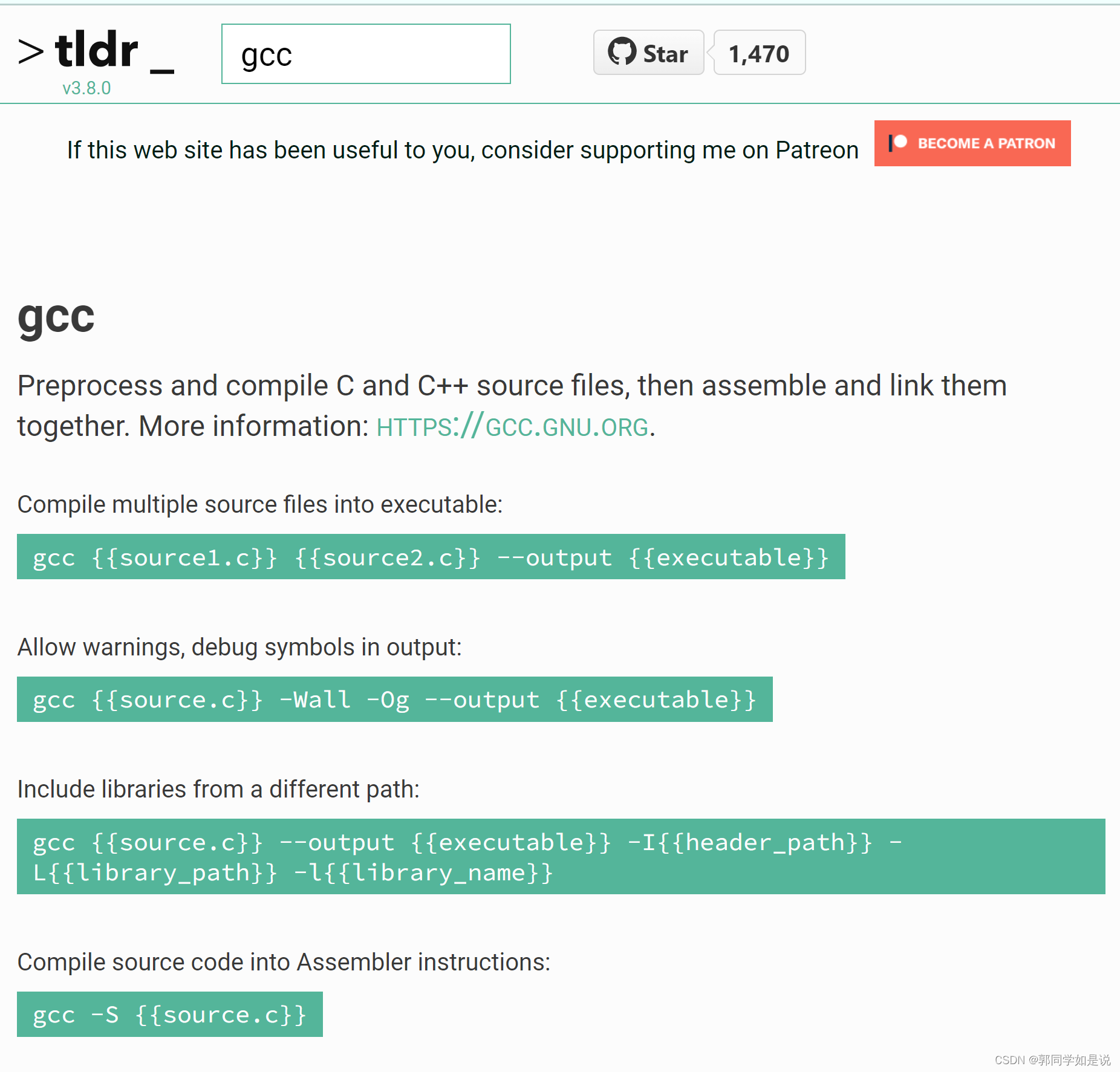 【Linux入门】tldr：man手册的极佳替代_linux系统比man更好用的手册-CSDN博客
