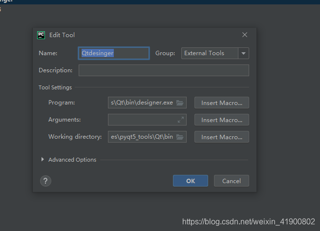 pycharm配置QT Designer后打不开解决方式_error running 'qtdesigner': cannot start process, -CSDN博客