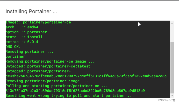 OMV升级6.0后安装docker portainer报Something went wrong trying to pull and start portainer_omv6安装docker ...
