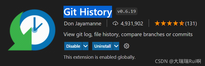 vscode的Git History，GitLens — Git supercharged插件-CSDN博客