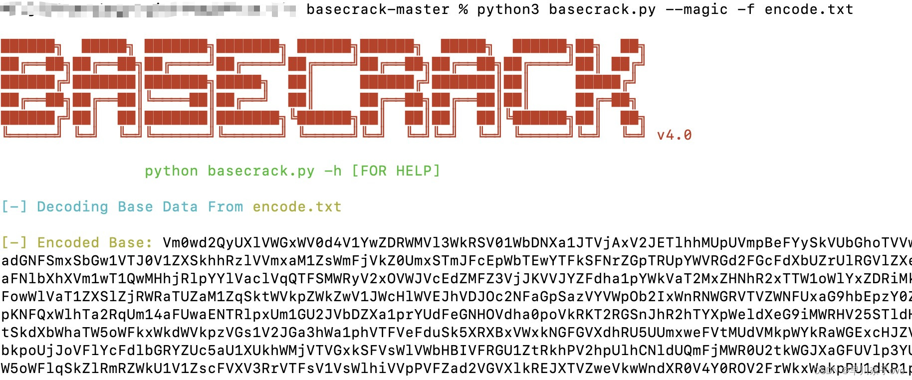 CTF-basecrack-Base编码分析工具安装及使用详解（MAC）-CSDN博客
