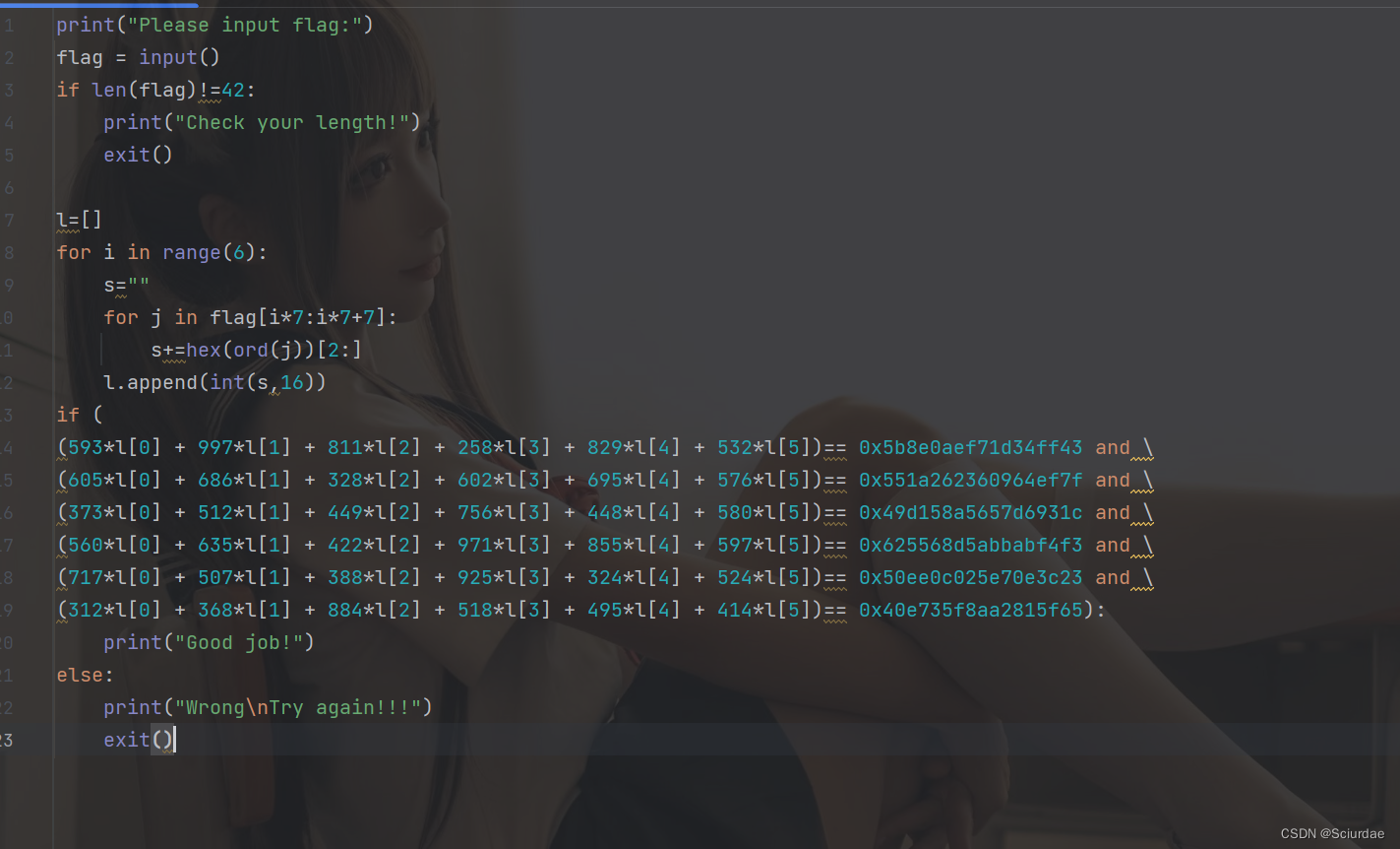SHCTF2023 山河CTF Reverse方向[Week1]全WP 详解-CSDN博客