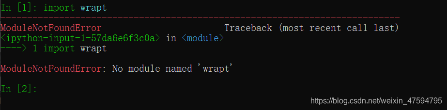 No module named ‘wrapt‘错误解决方法_modulenotfounderror: no module named 'wrapt-CSDN博客