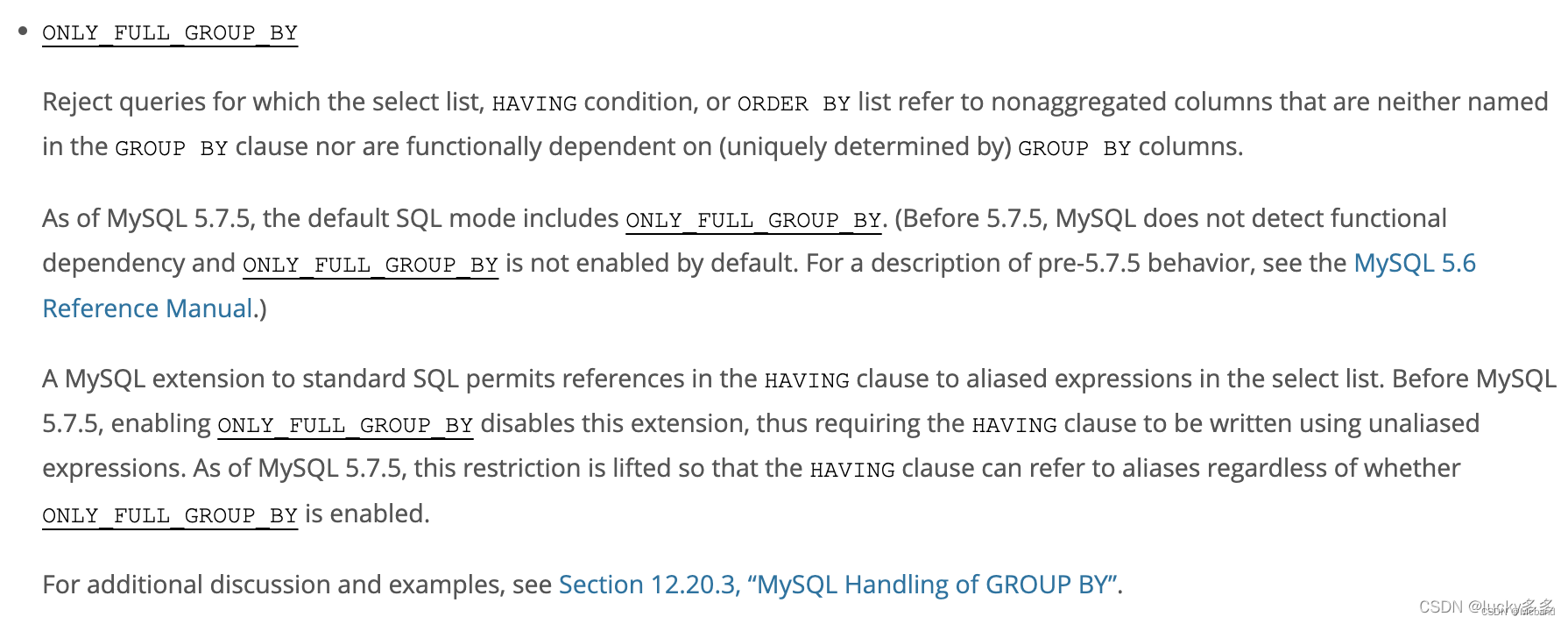Mysql报错 Expression 1 Of Select List Is Not In Group By Clause And Contains Nonaggre”解决方法 Csdn博客