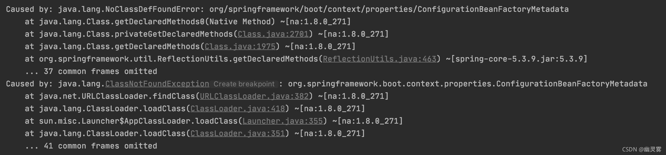 【SpringCloud】Error creating bean with name ‘configurationPropertiesBeans‘_error creating bean ...