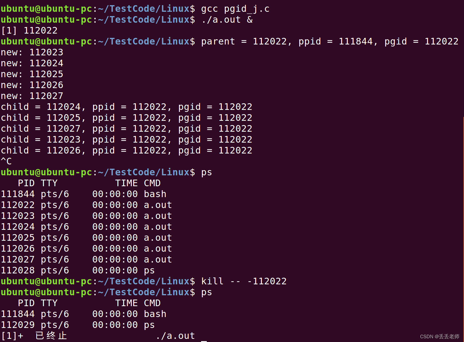 Linux进程租_学习笔记_linux pgid-CSDN博客