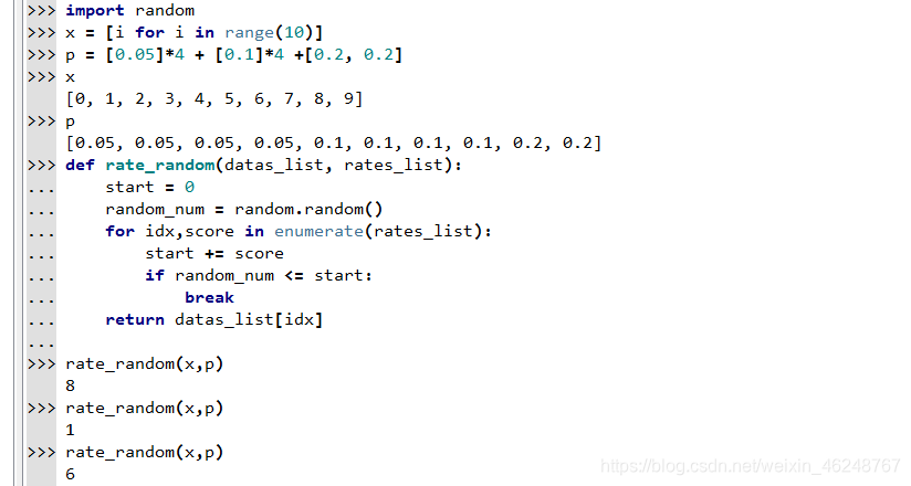 python笔记2：指定概率生成数据_python按概率生成指定数字-CSDN博客