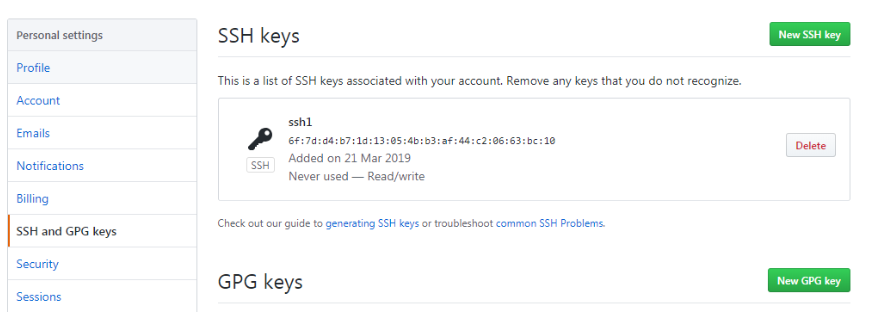 github中SSH keys值的配置及远程仓库连接_gitssh keys值-CSDN博客