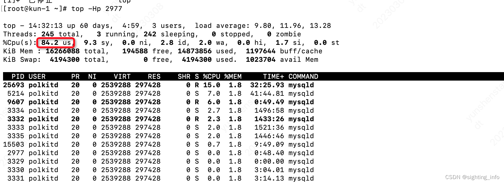 cpu到达100%问题排查_mysql cpu 100% 排查-CSDN博客