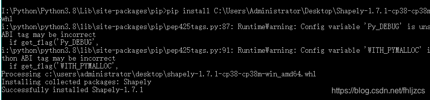 Shapely-1.7.1-cp38-cp38-win_amd64.whl is not a supported wheel on this ...