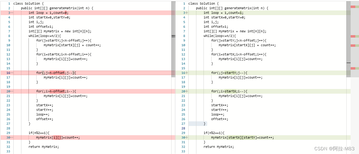 代码随想录Day2 | 977.有序数组的平方 ，209.长度最小的子数组 ，59.螺旋矩阵II-CSDN博客