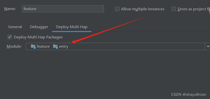在运行/调试过程中出现“Failure[MSG_ERR_INSTALL_DEPENDENT_MODULE_NOT_EXIST]”错误。_harmonyos phone鈥榮 dependent ...