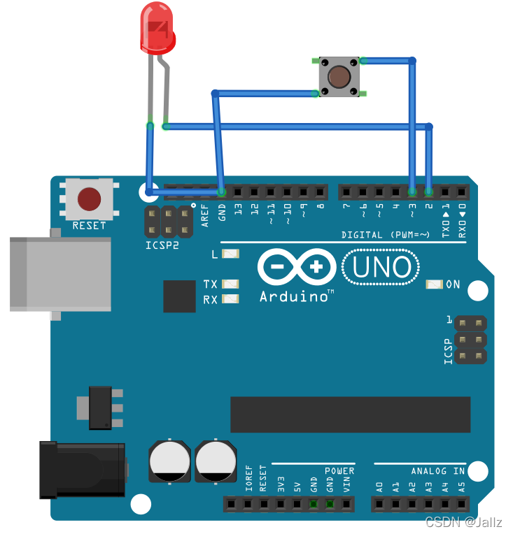 Arduino教程二—按键控制灯arduino按键控制led灯 Csdn博客